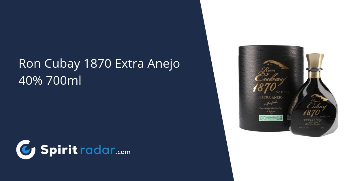Ron Cubay 1870 Extra Anejo 40% 700ml - Spirit Radar