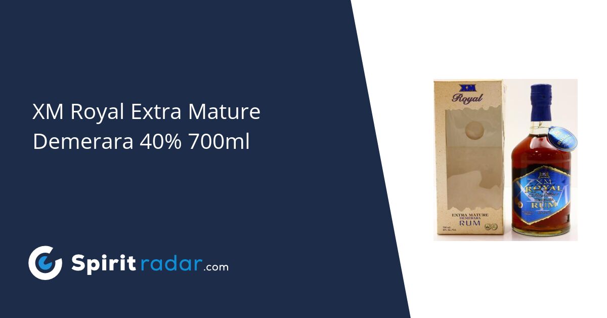 XM Royal Extra Mature Demerara 40% 700ml - Spirit Radar