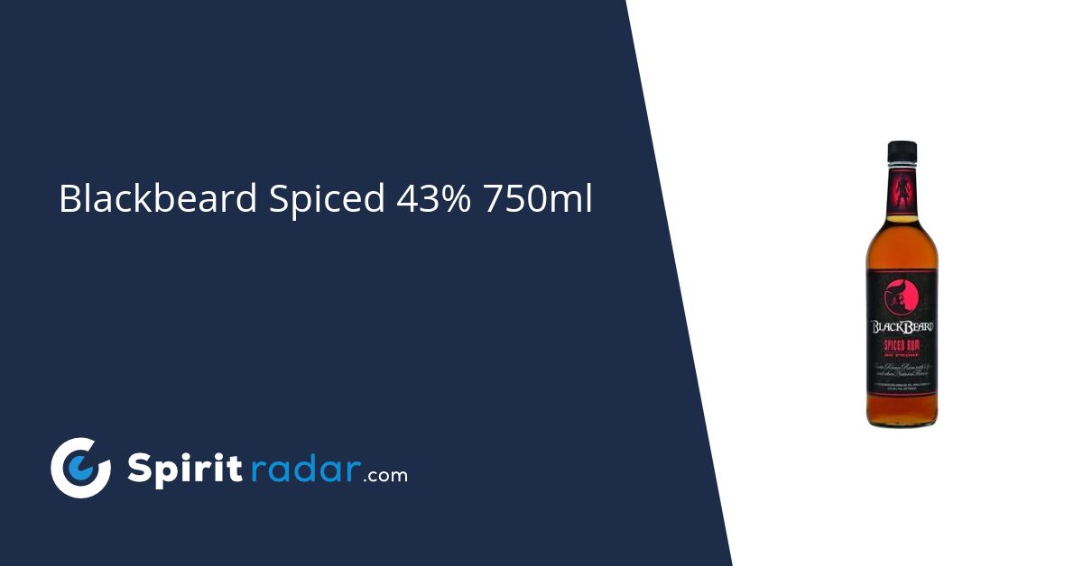 Blackbeard Spiced 43% 750ml - Spirit Radar
