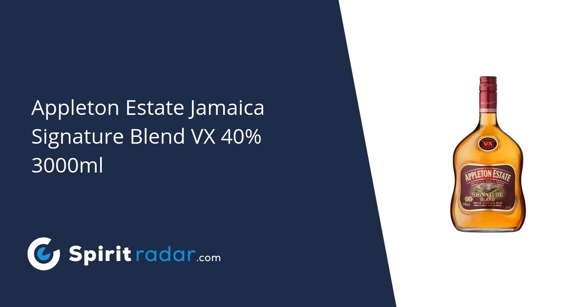 Appleton Estate Jamaica Signature Blend VX 40% 3000ml - Spirit Radar