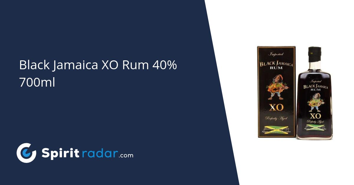 Black Jamaica XO Rum 40% 700ml - Spirit Radar