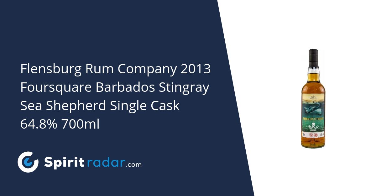 Flensburg Rum Company 2013 Foursquare Barbados Stingray Sea Shepherd ...