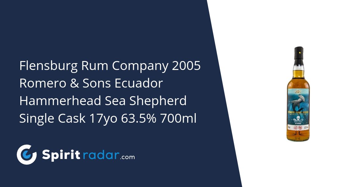 Flensburg Rum Company 2005 Romero & Sons Ecuador Hammerhead Sea ...
