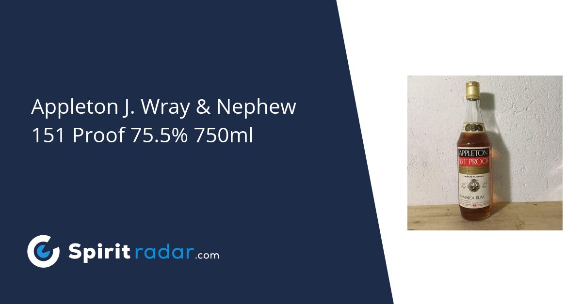 Appleton J. Wray & Nephew 151 Proof 75.5% 750ml - Spirit Radar