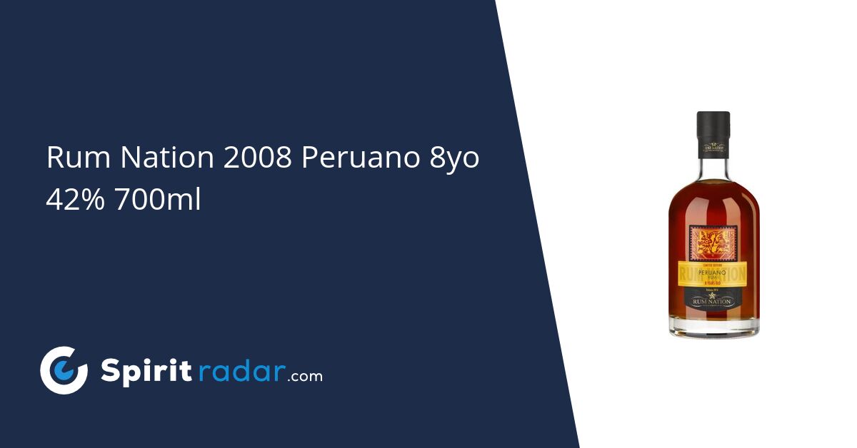 Rum Nation Peruano 8yo 42% 700ml - Spirit Radar