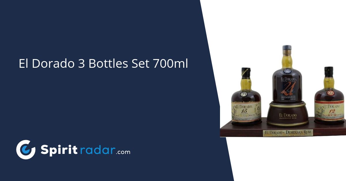 El Dorado 3 Bottles Set 700ml - Spirit Radar