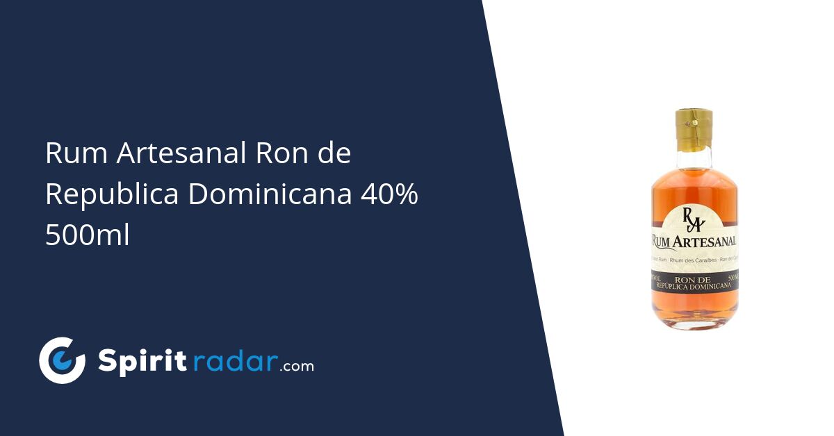 Rum Artesanal Ron de Republica Dominicana 40% 500ml - Spirit Radar