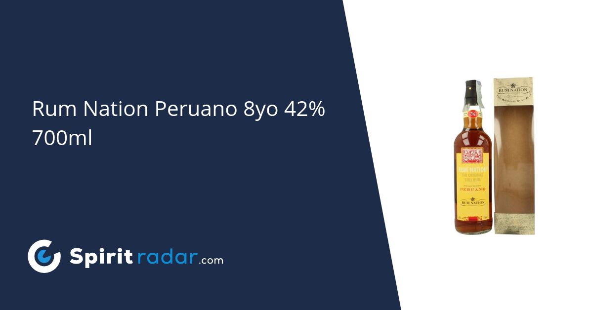 Rum Nation Peruano 8yo 42% 700ml - Spirit Radar