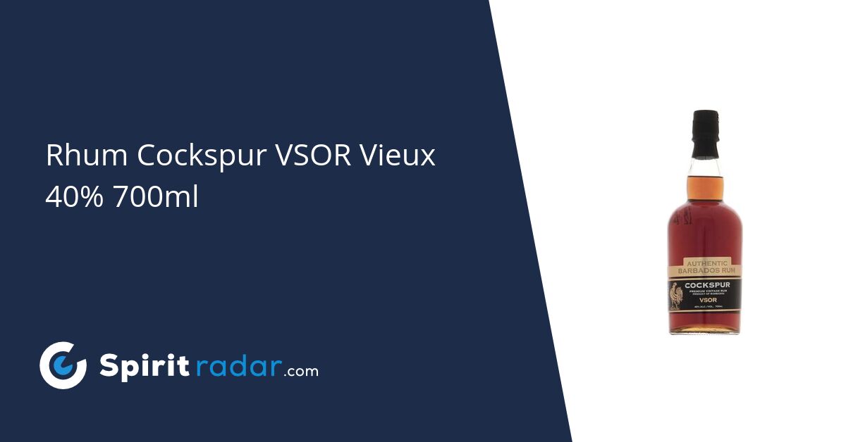 Rhum Cockspur VSOR Vieux 40% 700ml - Spirit Radar