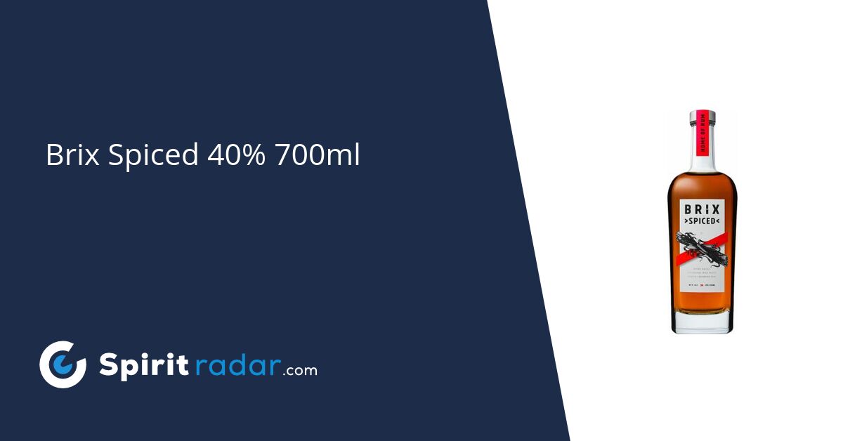 Brix Spiced 40% 700ml - Spirit Radar