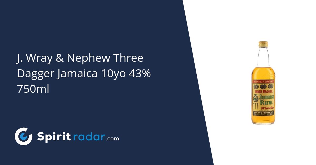 J. Wray & Nephew Three Dagger Jamaica 10yo 43% 750ml - Spirit Radar