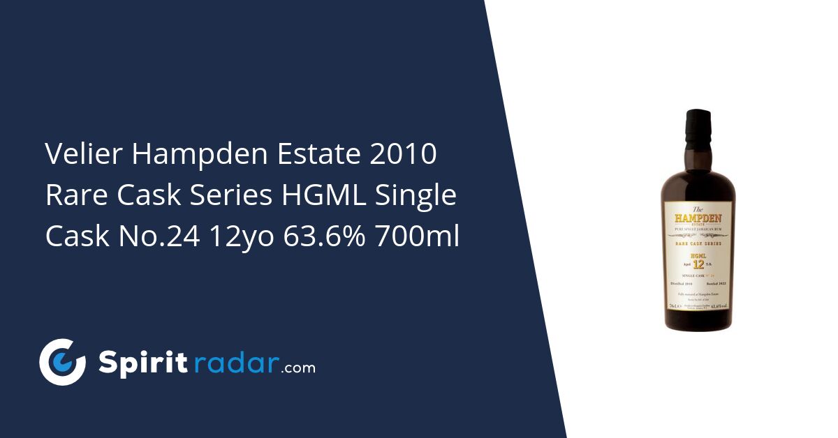 Velier Hampden Estate 2010 Rare Cask Series HGML Single Cask No.24 12yo 63.6% 700ml - Spirit Radar