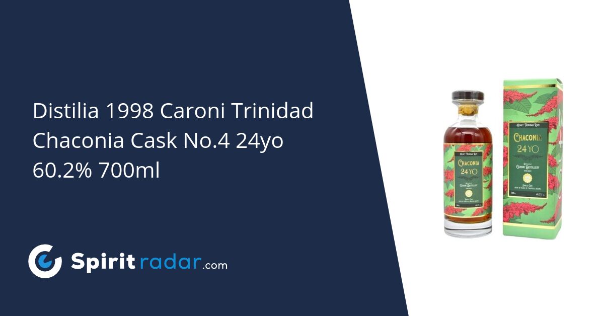 Distilia 1998 Caroni Trinidad Chaconia Cask No.4 Exclusively for ...