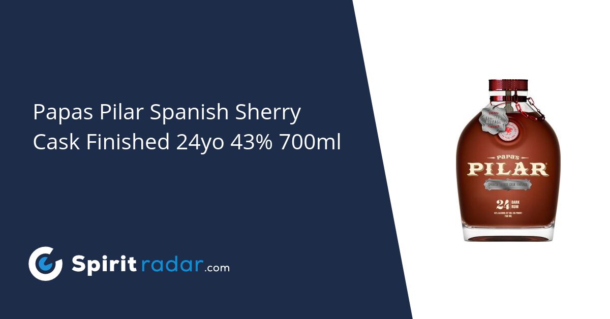 Papas Pilar Spanish Sherry Cask Finished 24yo 43% 700ml - Spirit Radar