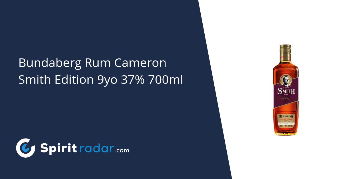 Bundaberg Rum Cameron Smith Edition 9yo 37% 700ml - Spirit Radar