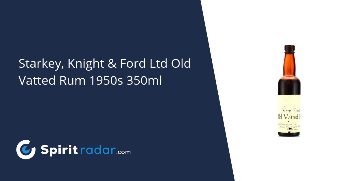 Starkey, Knight & Ford Ltd Old Vatted Rum 1950s 350ml - Spirit Radar