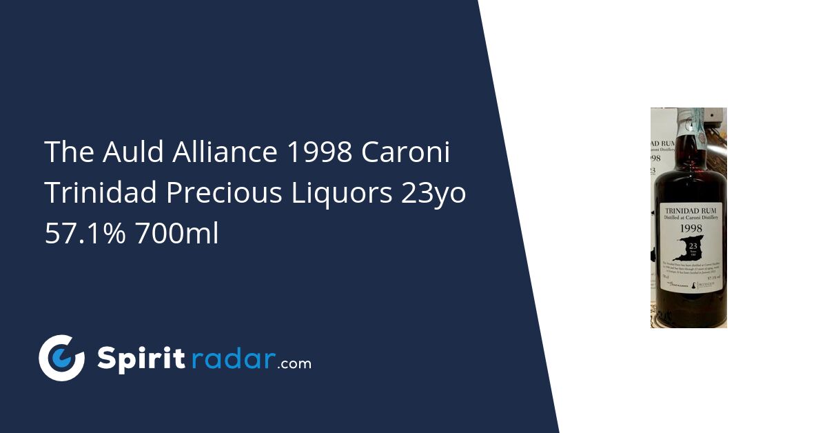 The Auld Alliance 1998 Caroni Trinidad Precious Liquors 23yo 57.1% ...
