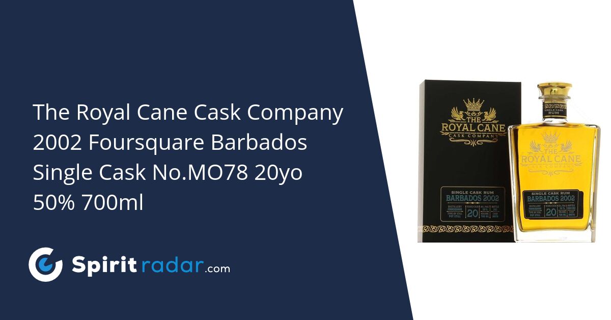 The Royal Cane Cask Company 2002 Foursquare Barbados Single Cask No ...