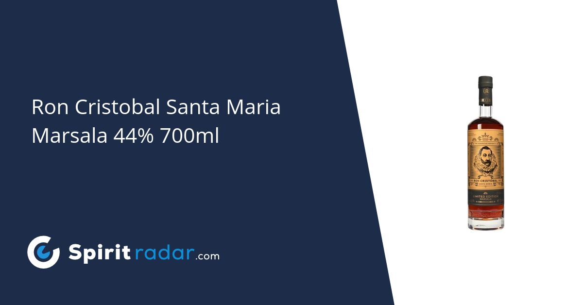 Ron Cristobal Santa Maria Marsala 44% 700ml - Spirit Radar