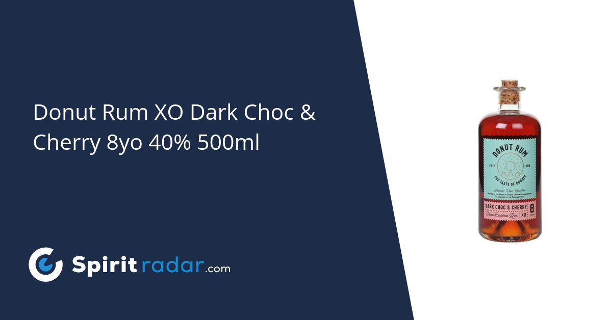 Donut Rum XO Dark Choc & Cherry 8yo 40% 500ml - Spirit Radar