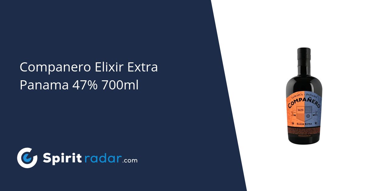 Companero Elixir Extra Panama 47% 700ml - Spirit Radar