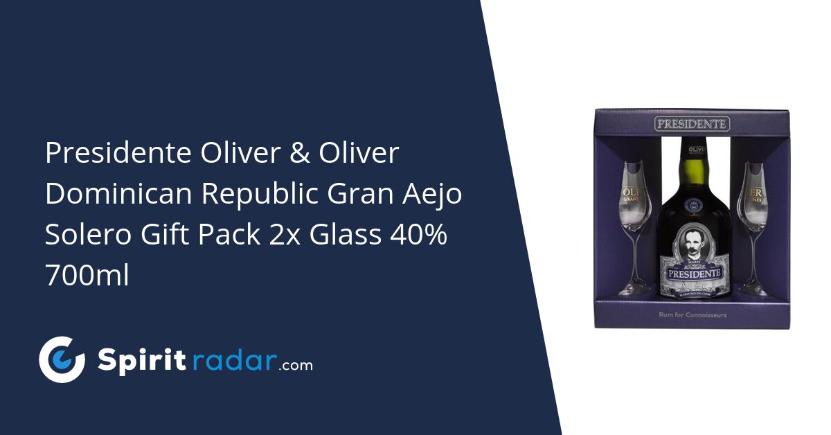 Presidente Oliver & Oliver Dominican Republic Gran Aejo Solero Gift ...