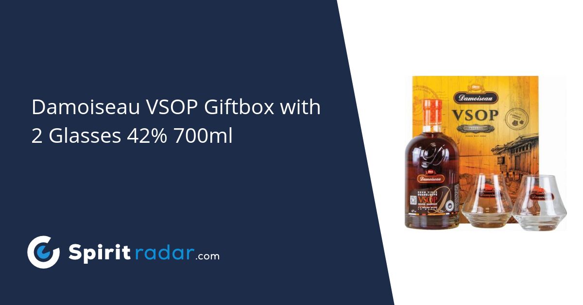 Damoiseau VSOP Giftbox with 2 Glasses 42% 700ml - Spirit Radar