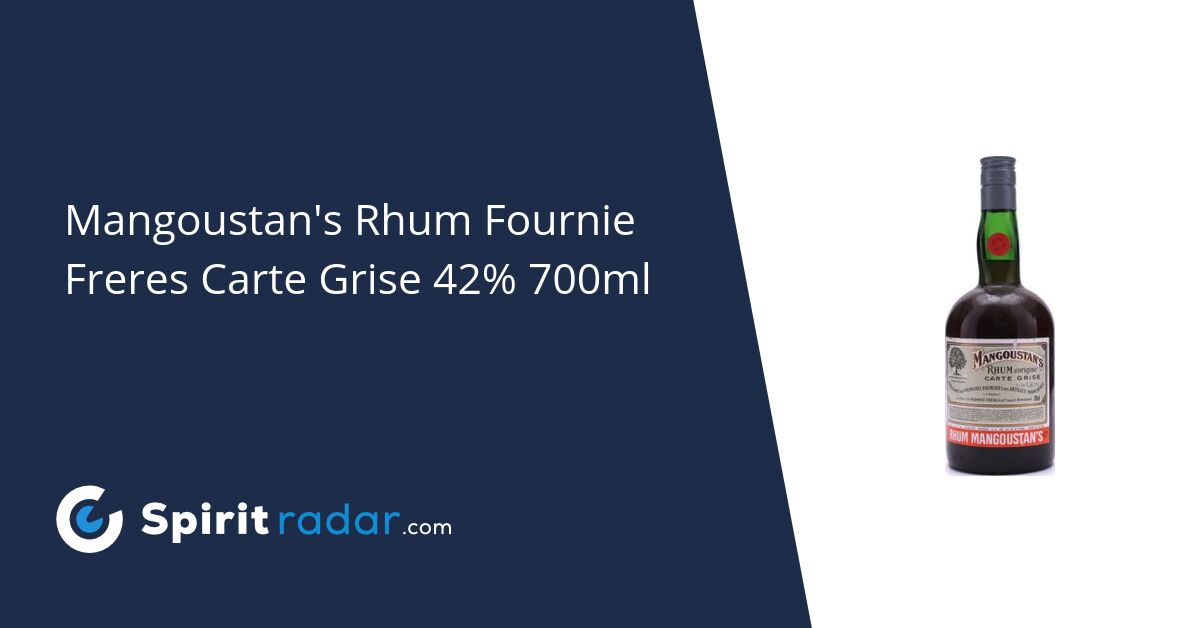 Mangoustan's Rhum Fournie Freres Carte Grise 42% 700ml - Spirit Radar