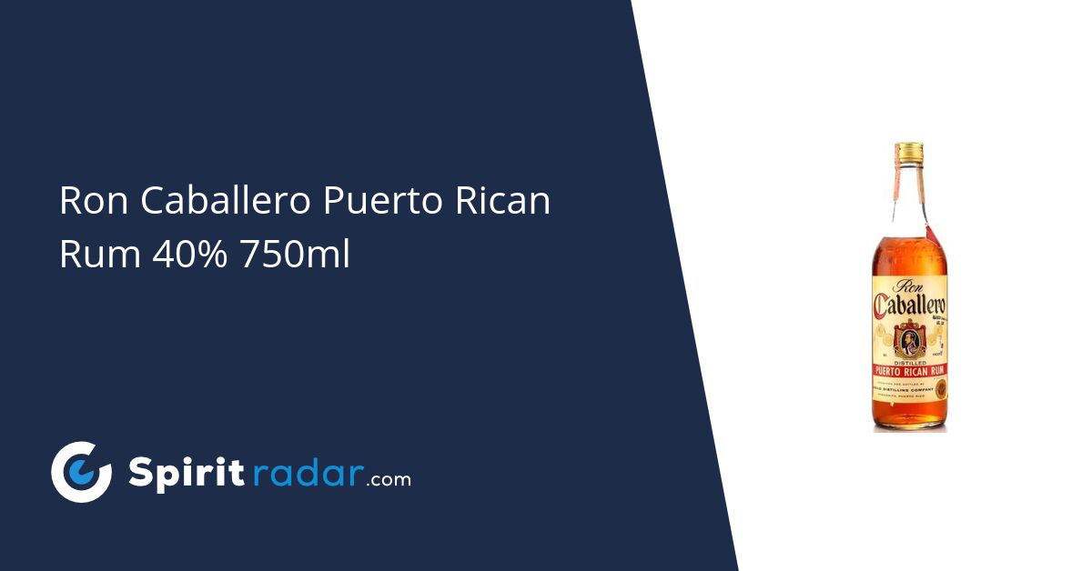 Ron Caballero Puerto Rican Rum 40% 750ml - Spirit Radar
