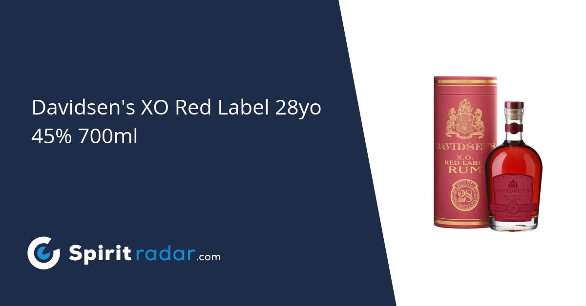 Davidsen's XO Red Label 28yo 45% 700ml - Spirit Radar