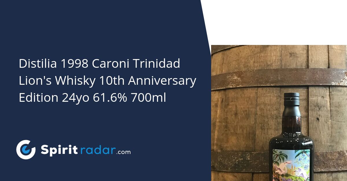 Distilia 1998 Caroni Trinidad Lion's Whisky 10th Anniversary Edition ...