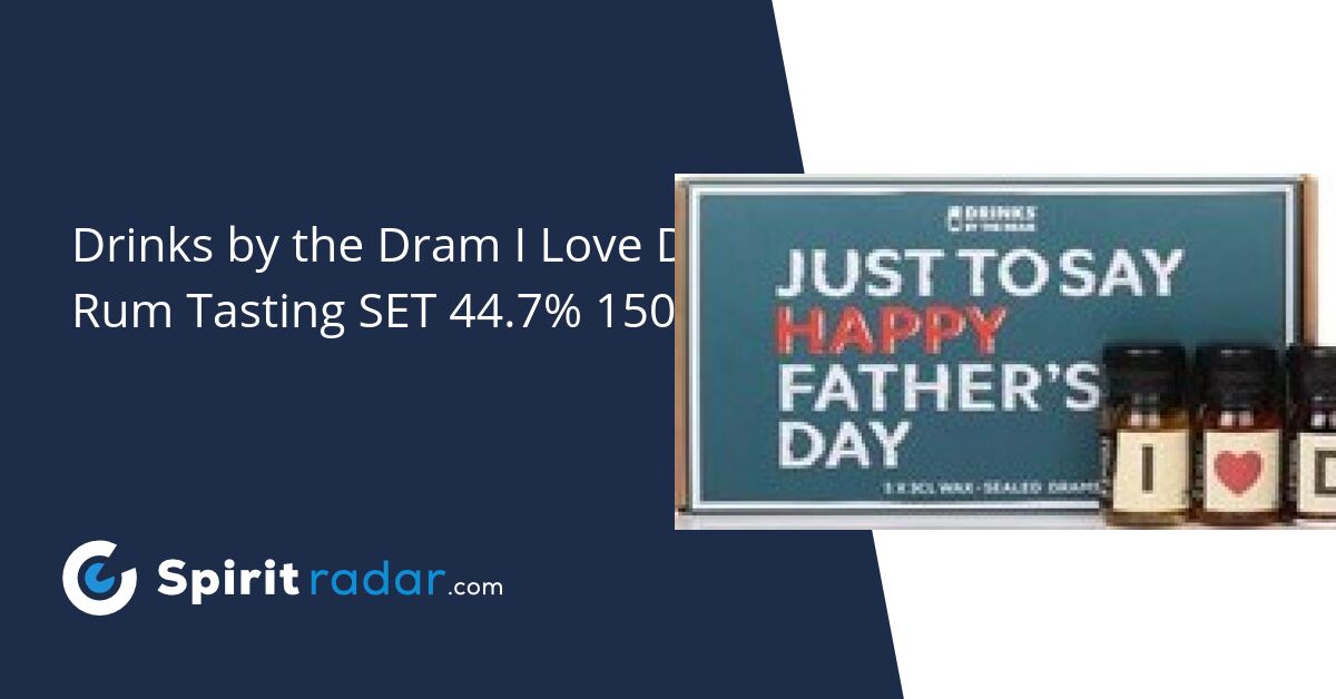 Drinks by the Dram I Love Dad Rum Tasting SET 44.7% 150ml - Spirit Radar