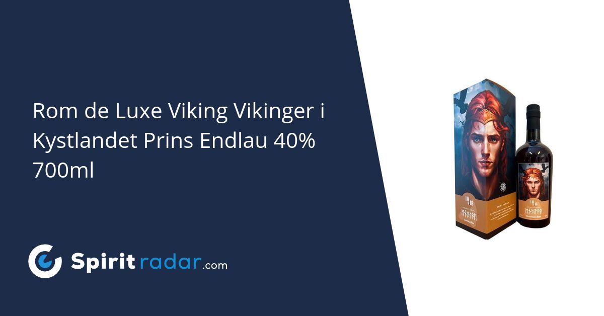 RomDeLuxe Viking Vikinger i Kystlandet Prins Endlau 40% 700ml - Spirit ...