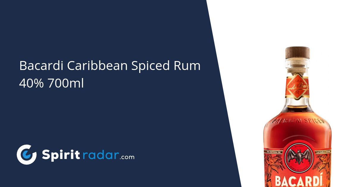 Bacardi Caribbean Spiced Rum 40% 700ml - Spirit Radar