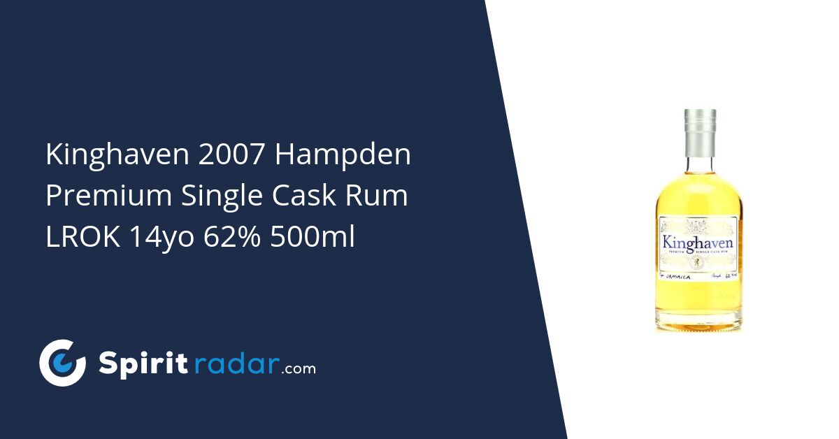 Kinghaven 2007 Hampden Premium Single Cask Rum LROK 14yo 62% 500ml ...