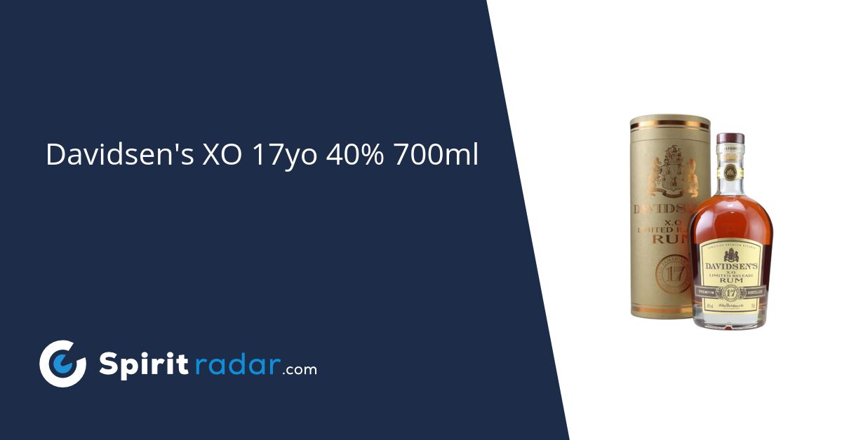 Davidsen's XO 17yo 40% 700ml - Spirit Radar