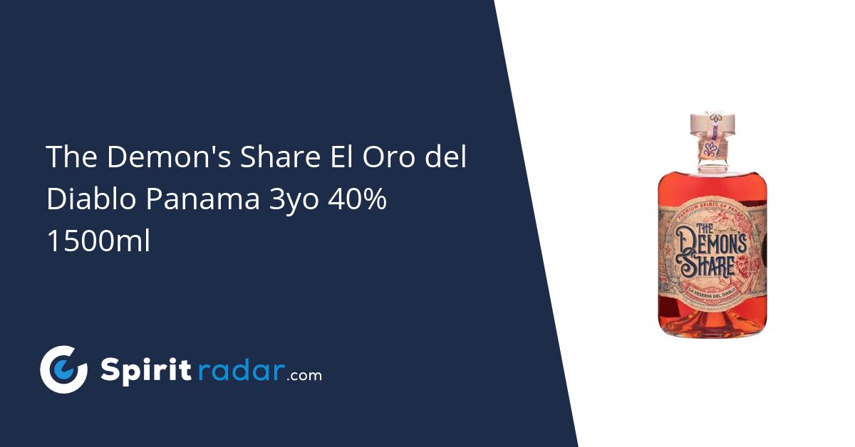 The Demon's Share El Oro del Diablo Panama 3yo 40% 1500ml - Spirit Radar