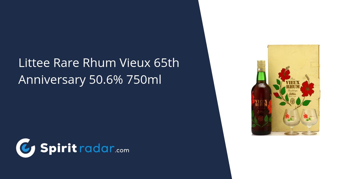 Littee Rare Rhum Vieux 65th Anniversary 50.6% 750ml - Spirit Radar