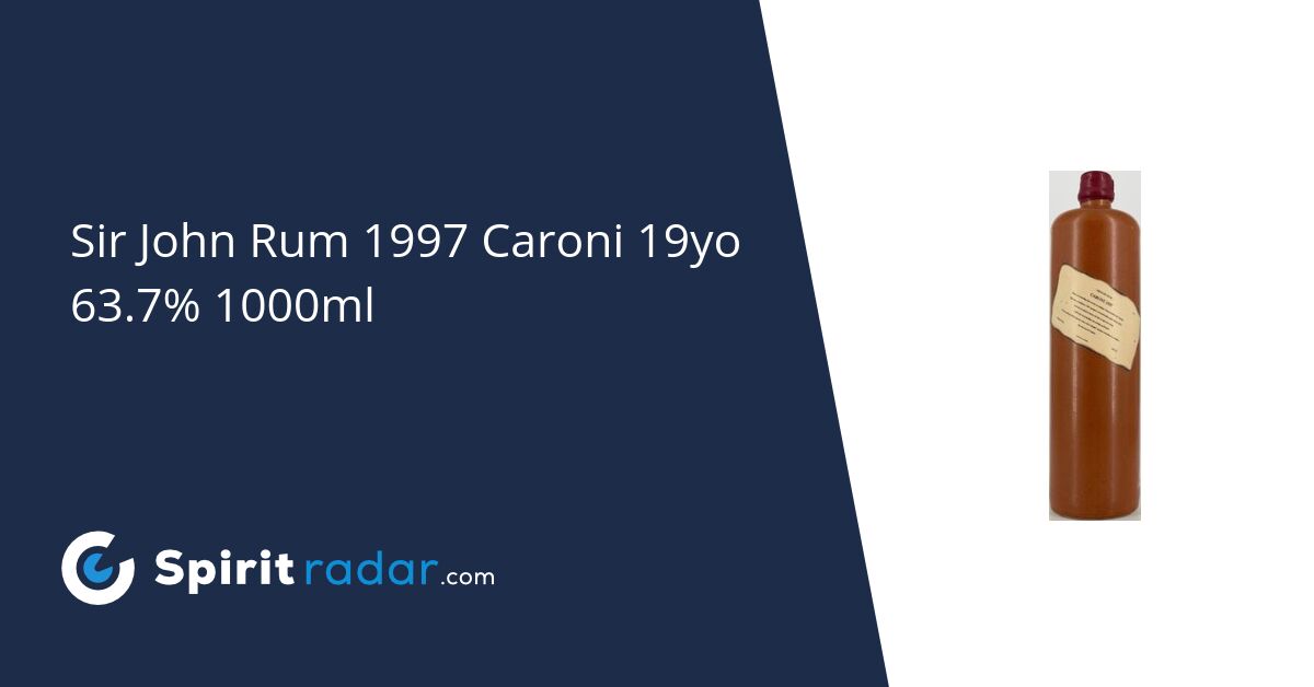 Sir John Rum 1997 Caroni 19yo 63.7% 1000ml - Spirit Radar
