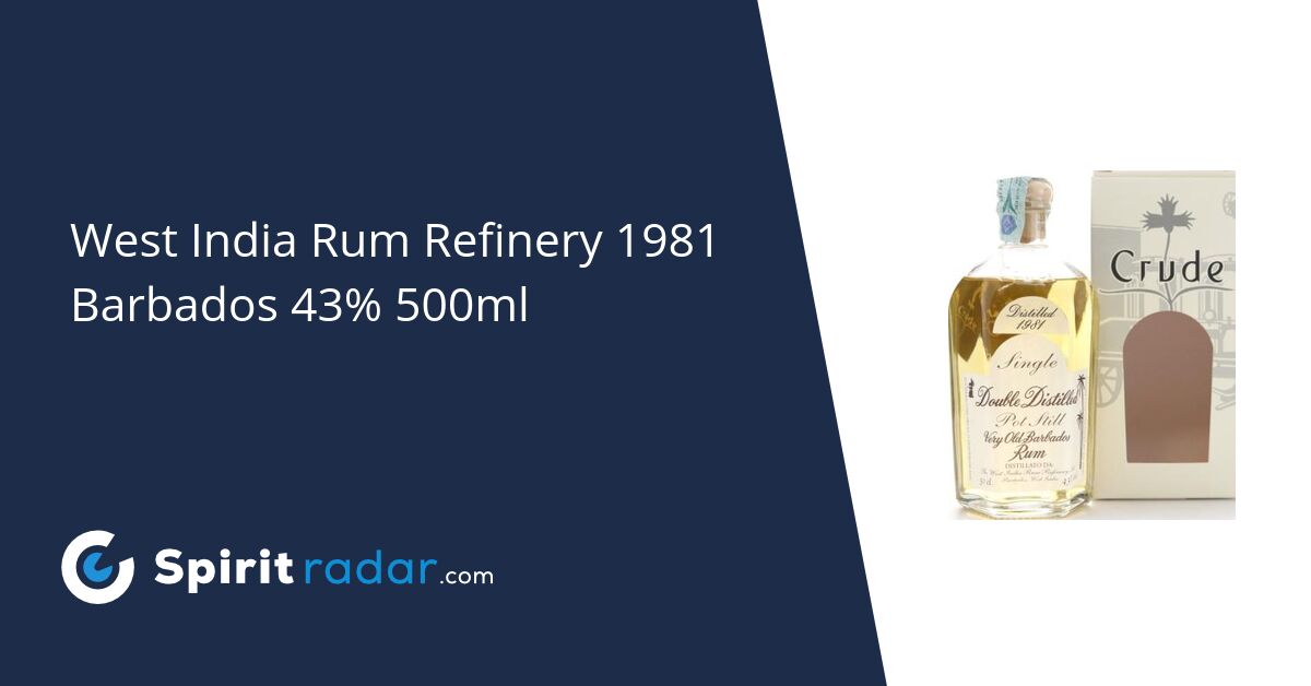 West India Rum Refinery 1981 Barbados 43% 500ml - Spirit Radar