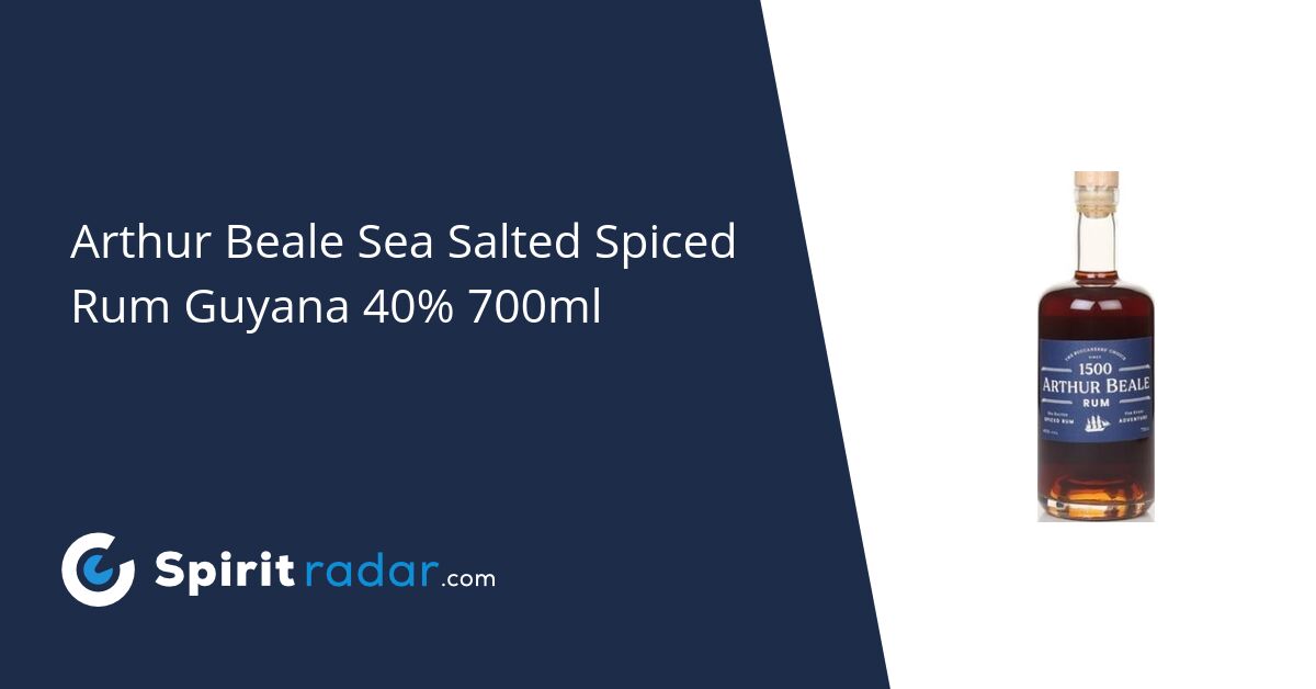 Arthur Beale Sea Salted Spiced Rum Guyana 40% 700ml - Spirit Radar