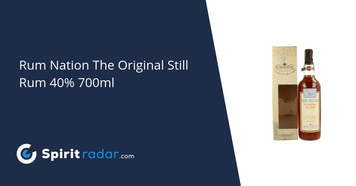 Rum Nation The Original Still Rum 40% 700ml - Spirit Radar