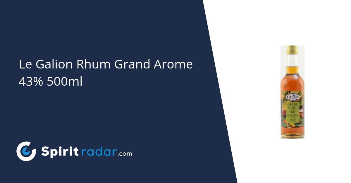 Le Galion Rhum Grand Arome 43% 500ml - Spirit Radar
