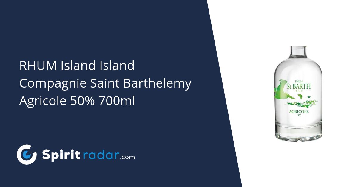 RHUM Island Island Compagnie Saint Barthelemy Agricole 50% 700ml ...