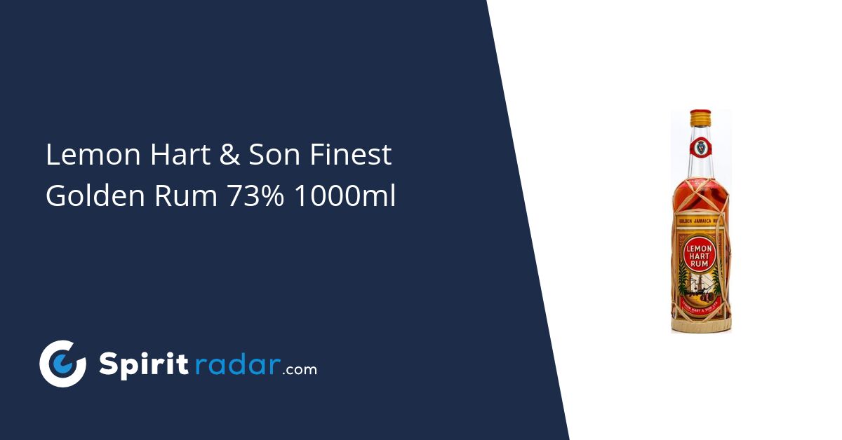 Lemon Hart & Son Finest Golden Rum 73% 1000ml - Spirit Radar