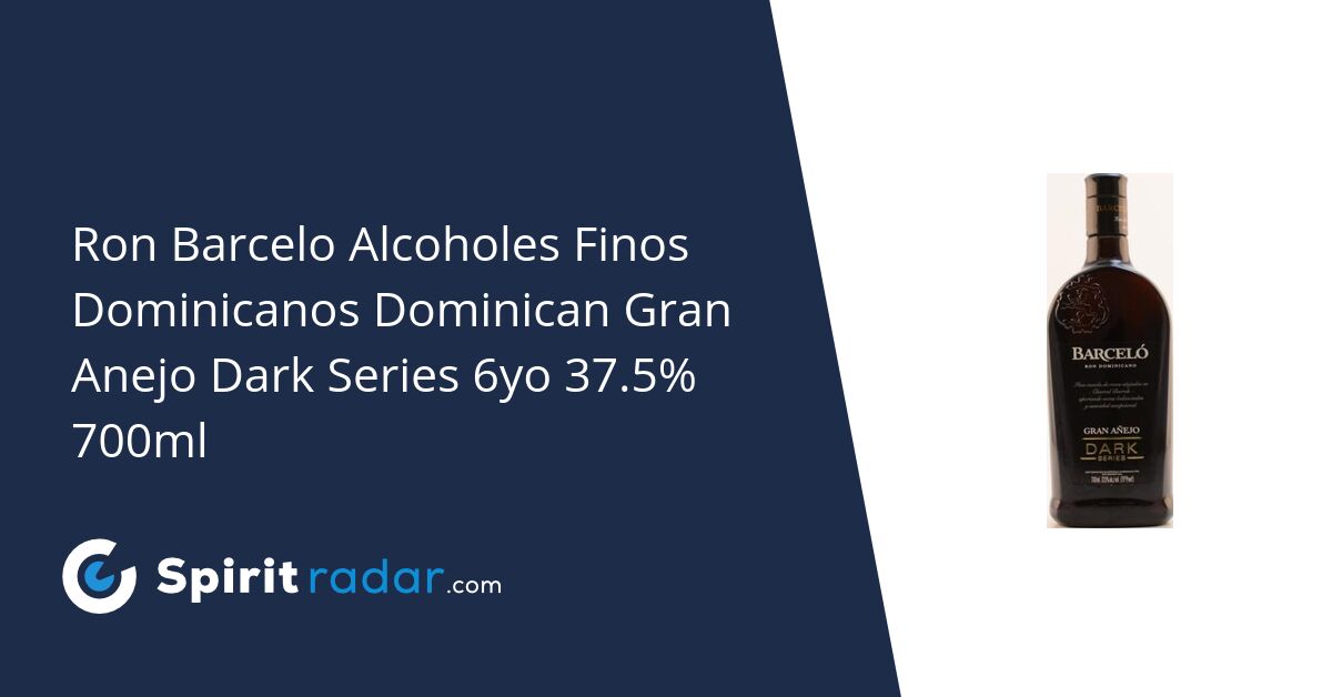 Ron Barcelo Alcoholes Finos Dominicanos Dominican Gran Anejo Dark ...