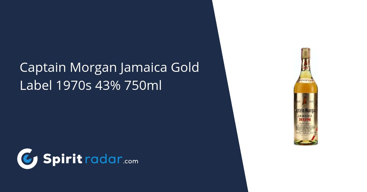 Captain Morgan Jamaica Gold Label 1970s 43% 750ml - Spirit Radar