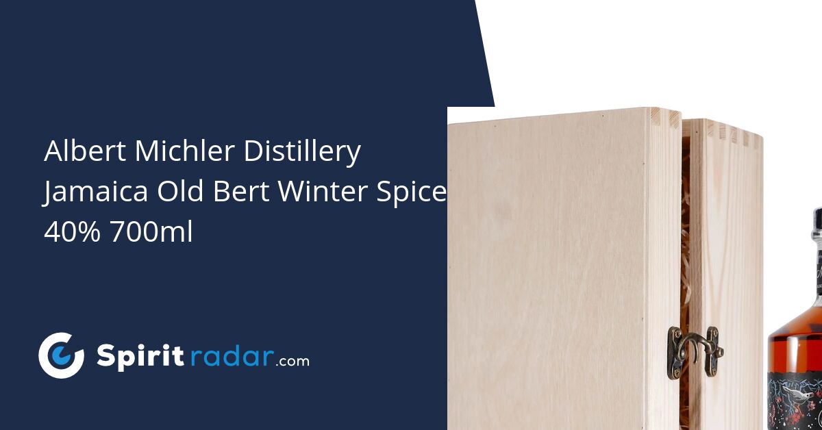 Albert Michler Distillery Jamaica Old Bert Winter Spiced 40% 700ml ...