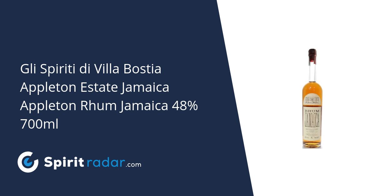 Gli Spiriti di Villa Bostia Appleton Estate Jamaica Appleton Rhum ...