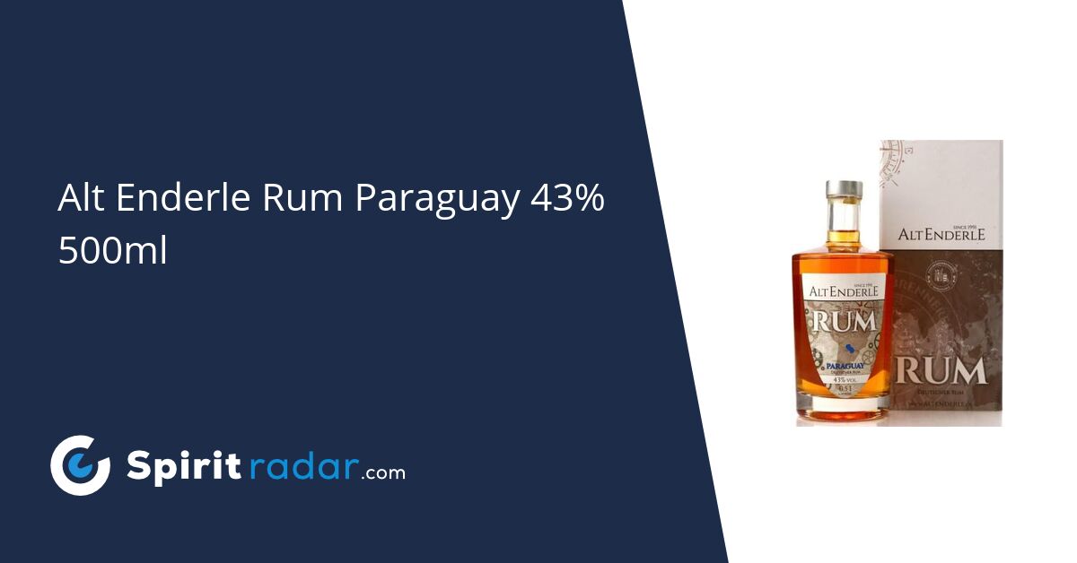 Alt Enderle Rum Paraguay 43% 500ml - Spirit Radar
